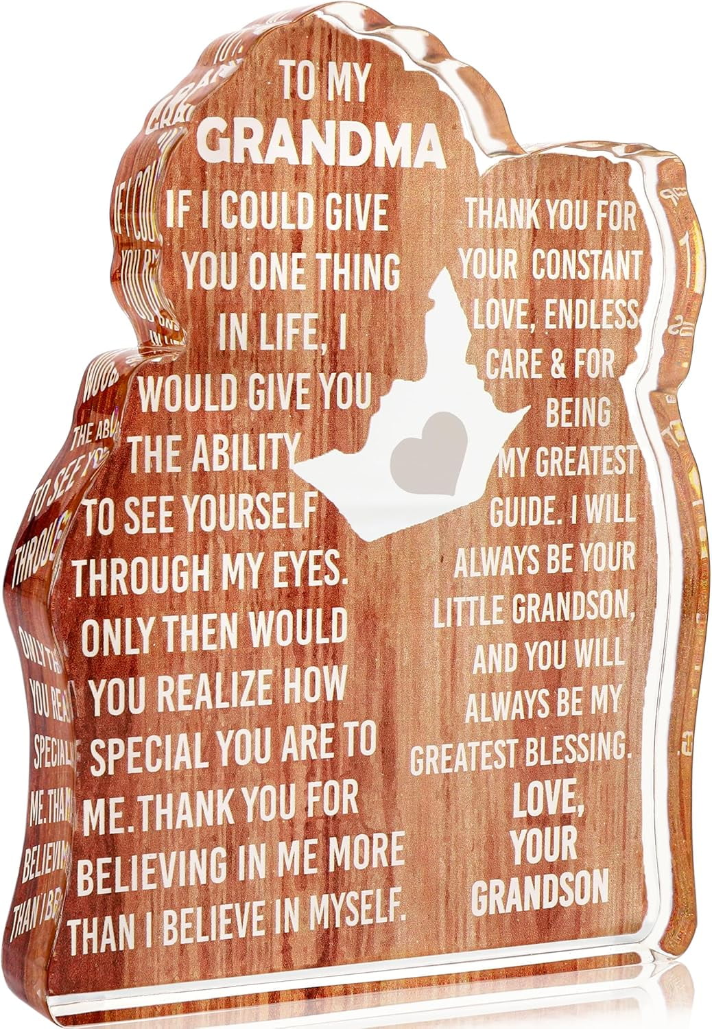 Fathers Day Presents from Daughter – Heartfelt Acrylic Plaque for Dad ...