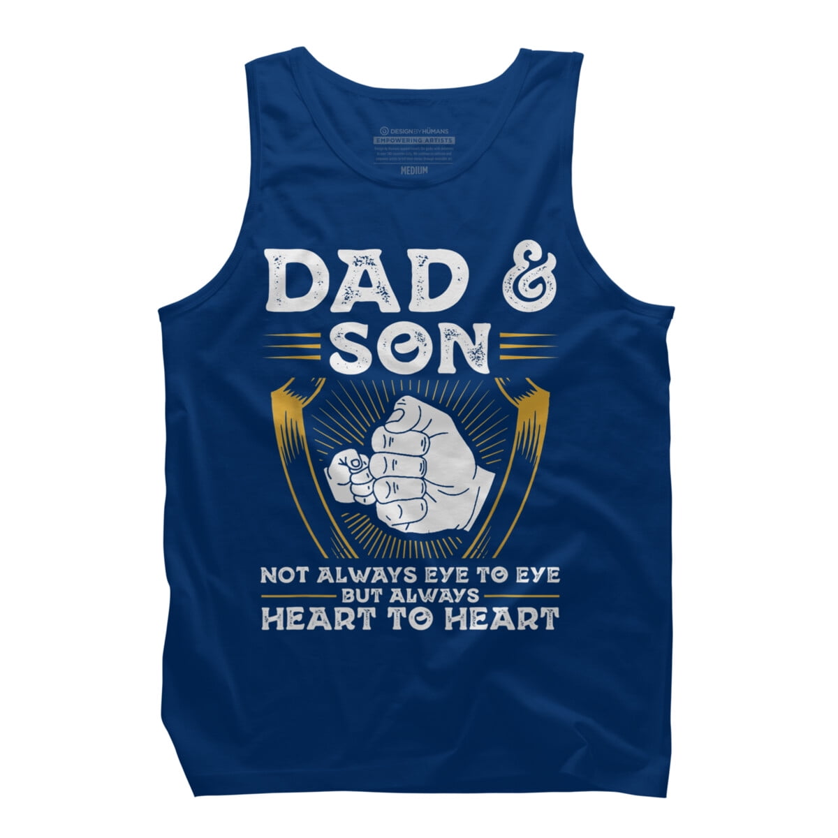 Fathers Day Shirt Dad Son Matching Mens Royal Blue Graphic Tank Top ...