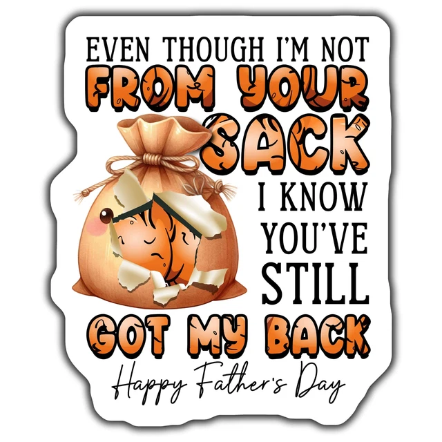 Fathers Day Sticker, Stepdad Fathers Day Gift, Dad Appreciation, Happy ...