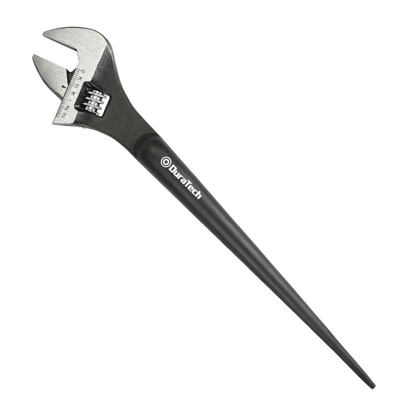 #FathersDayGift DURATECH Adjustable Construction Spud Wrench, Black ...