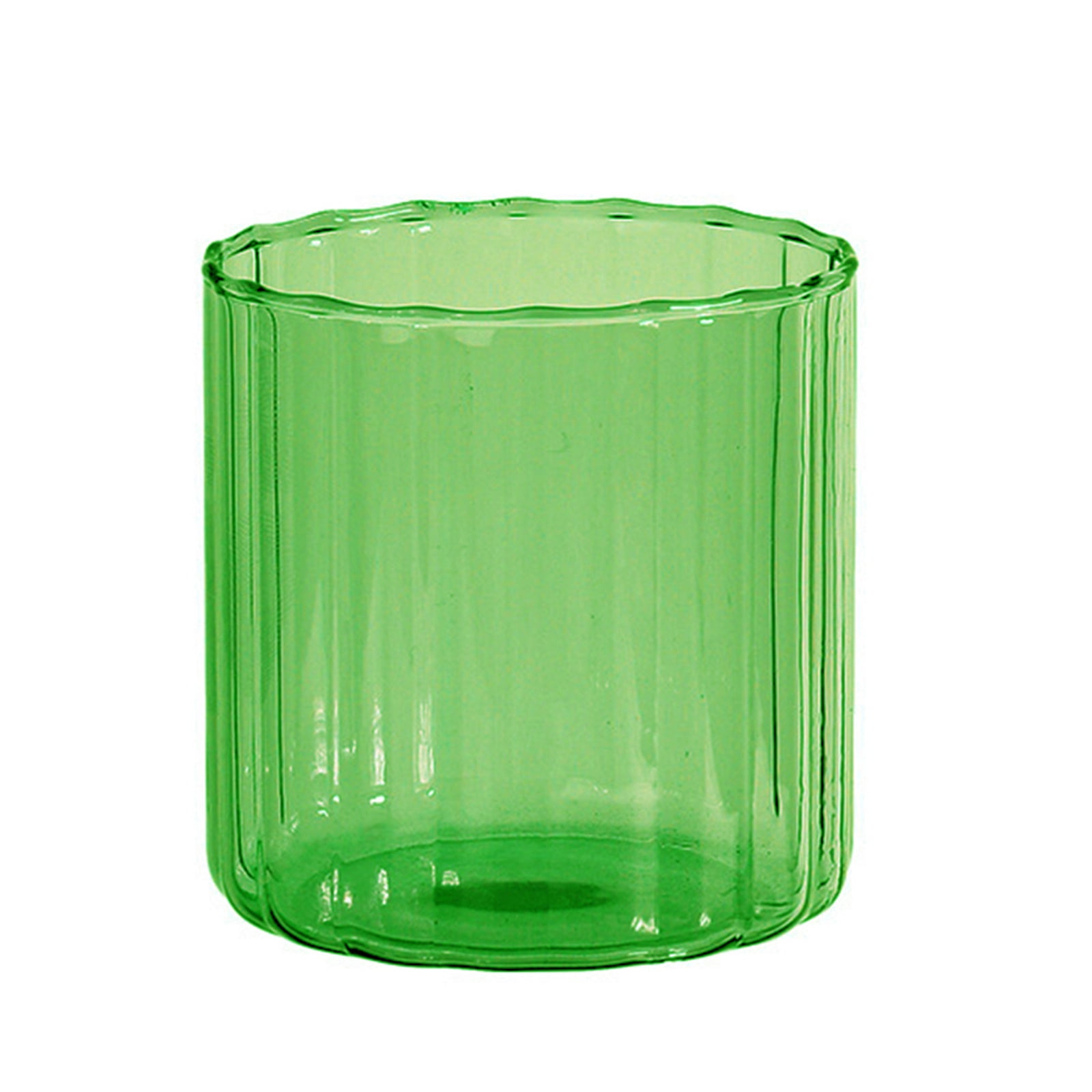 Fathom Clear Glass Coffee Mug Classical Vertical Stripes Glass Tea Cup ...