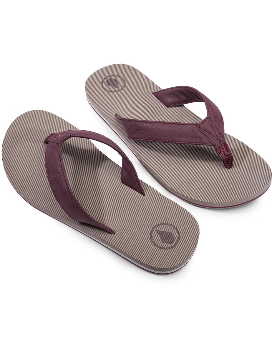 Fathom EVA Flip Flops [Red Combo] - Walmart.com