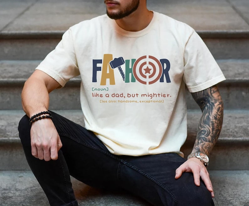 Fathor Definition T-Shirt - Funny Dad Superhero Gift - Walmart.com