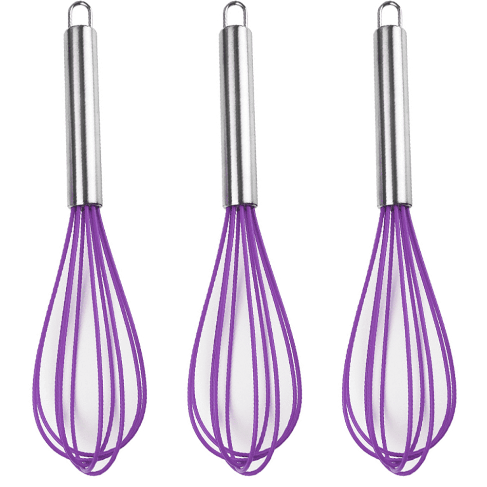 Fatigue-Free Mixing Blender Silicone Balloon Whisk, Milk and Egg Beater ...
