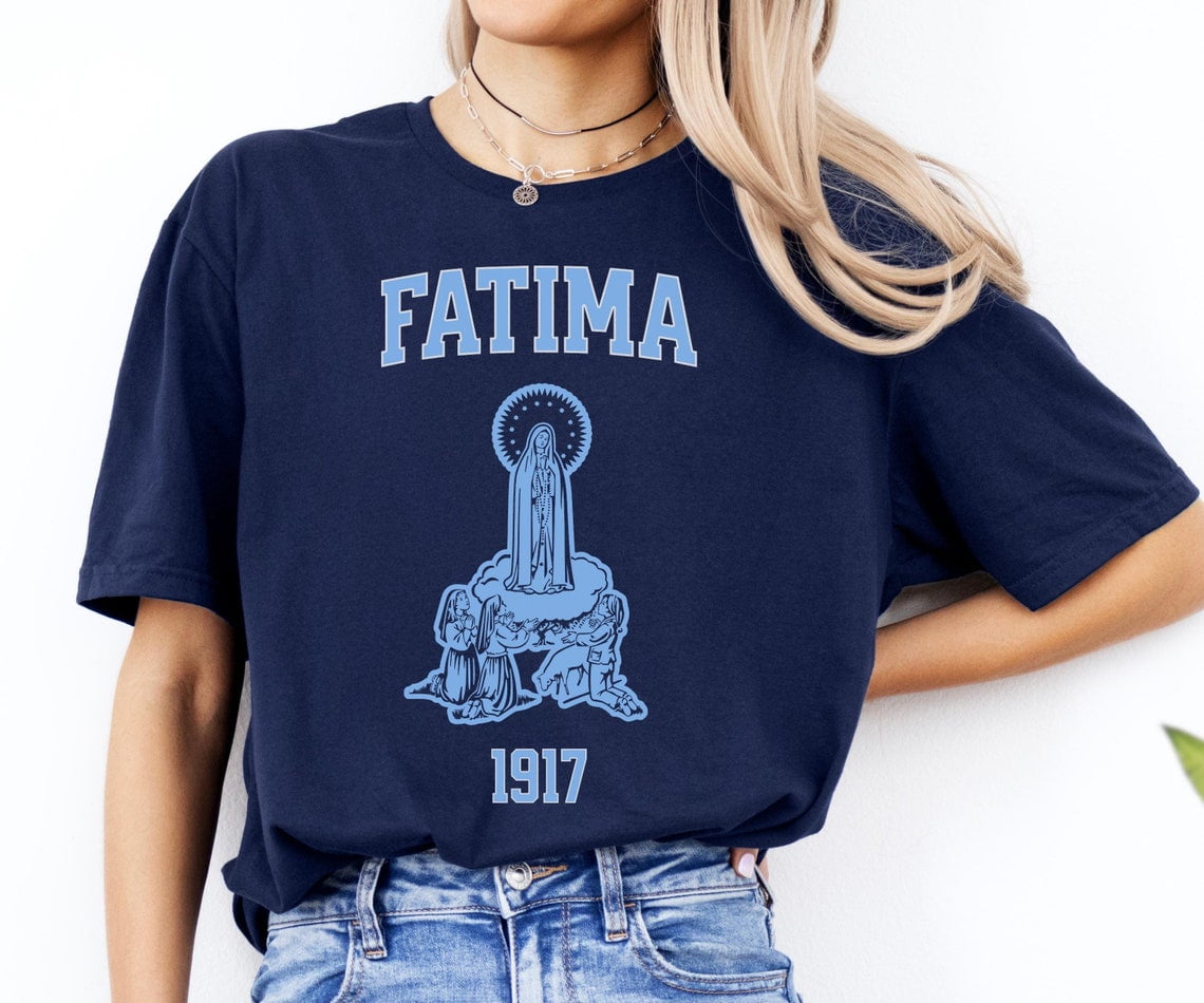 Fatima 1917 Tshirt, Virgin Mary, Catholic S For Women Men, Catholic ...