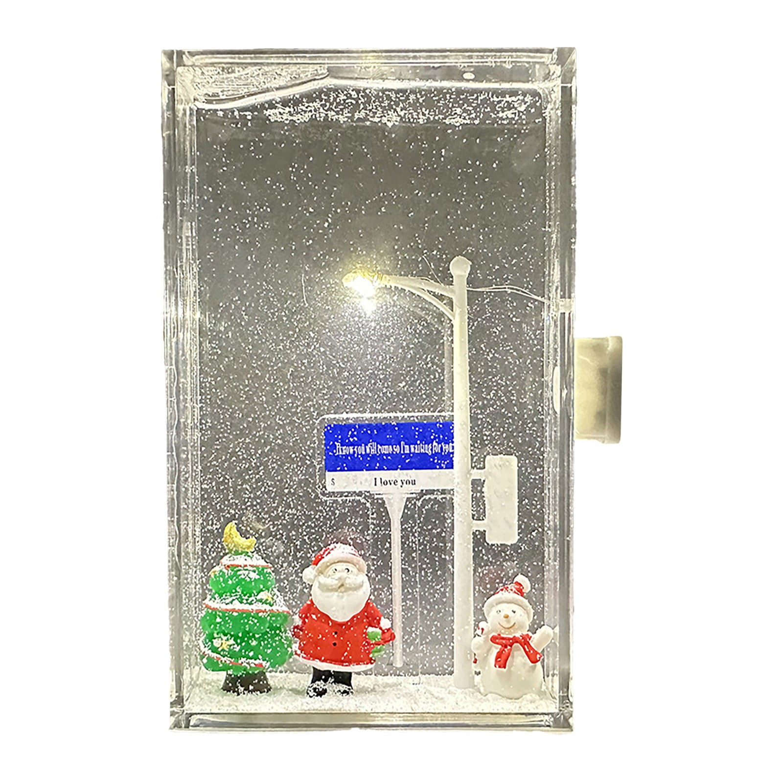 Fattazi Christmas Snow Lamp Kit Realistic Snowy Street Lamp Light ...