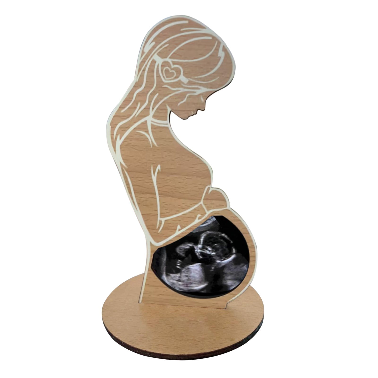 Fattazi Clearance! Maternity Photo Frame Wooden Heart Photo Frame Mom ...
