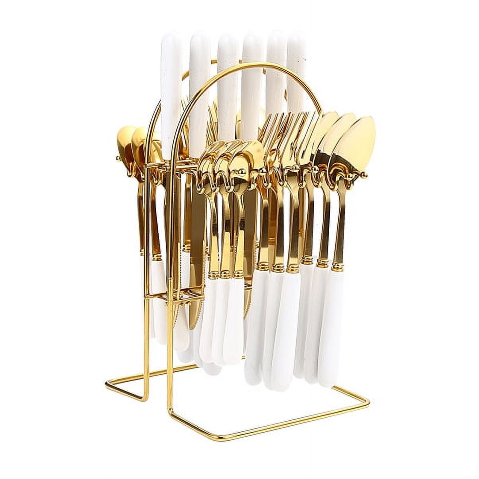 Fatty Farmer 24 piece stainless steel cutlery set with bracket ...