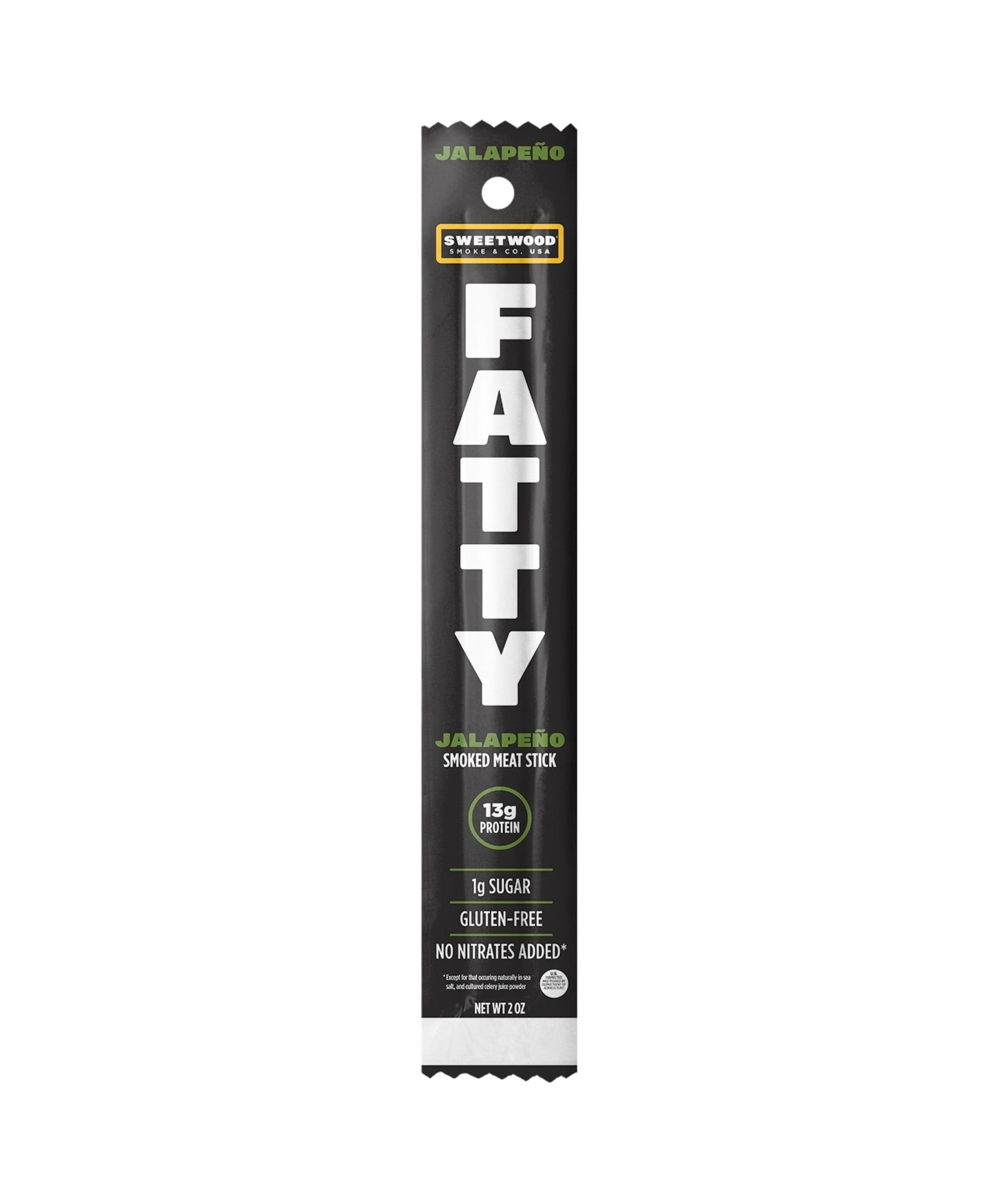 FATTY Grass-Fed Beef Meat Sticks 2 oz High Protein Low Carb Jalapeno ...