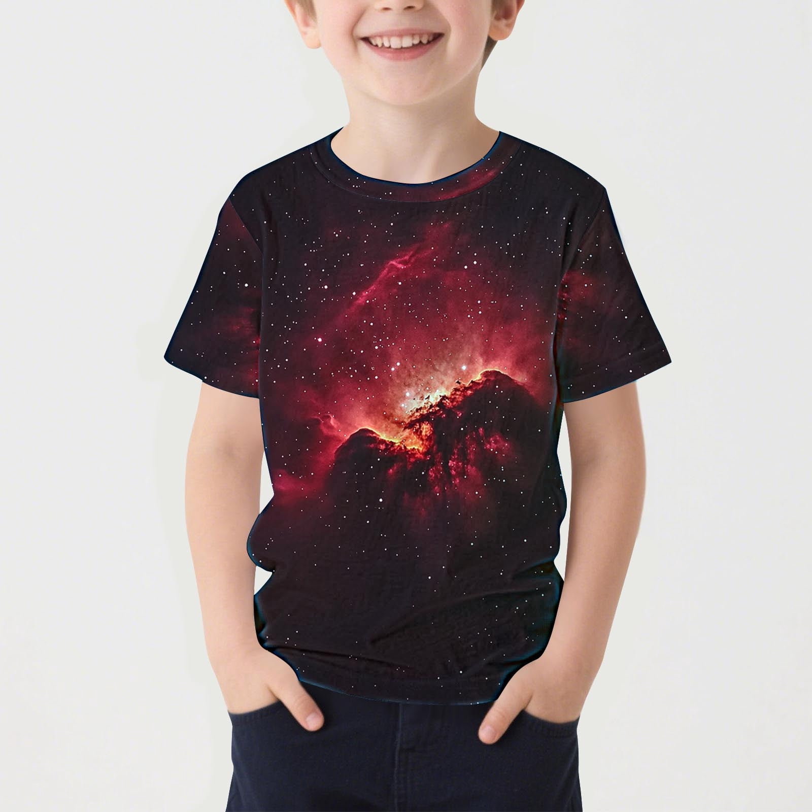Fatuov Boys Summer Tops Short Sleeve Lightweight Graphic Tees for ...