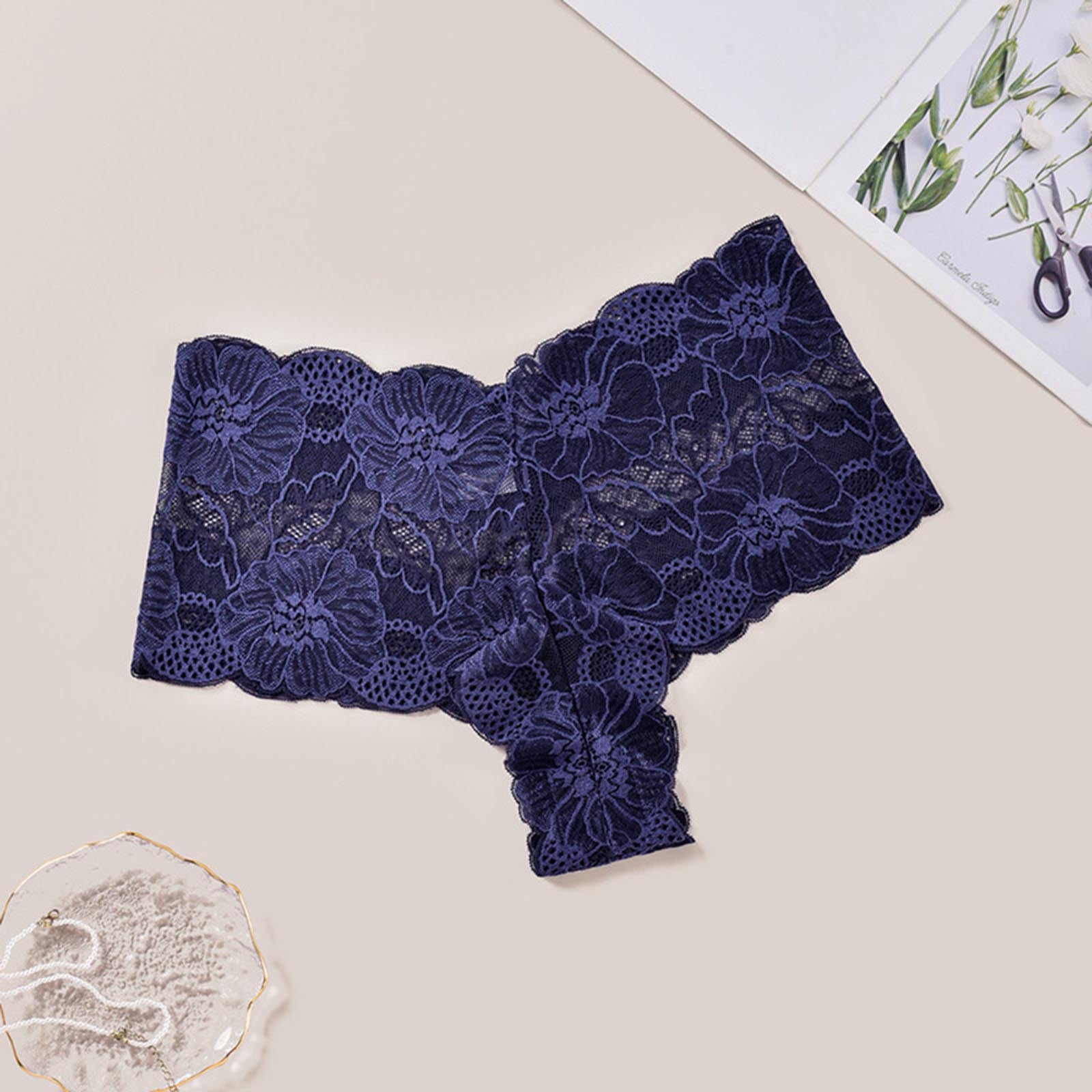 Fatuov High Waisted Panties for Women Sexy Plus Size Soft Breathable ...