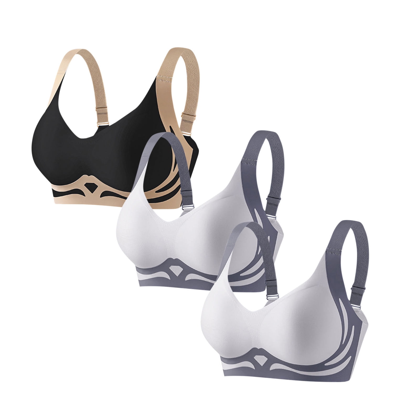 Fatuov Push-Up Bras for Women Plus Size Comfort Bras Underwear for ...