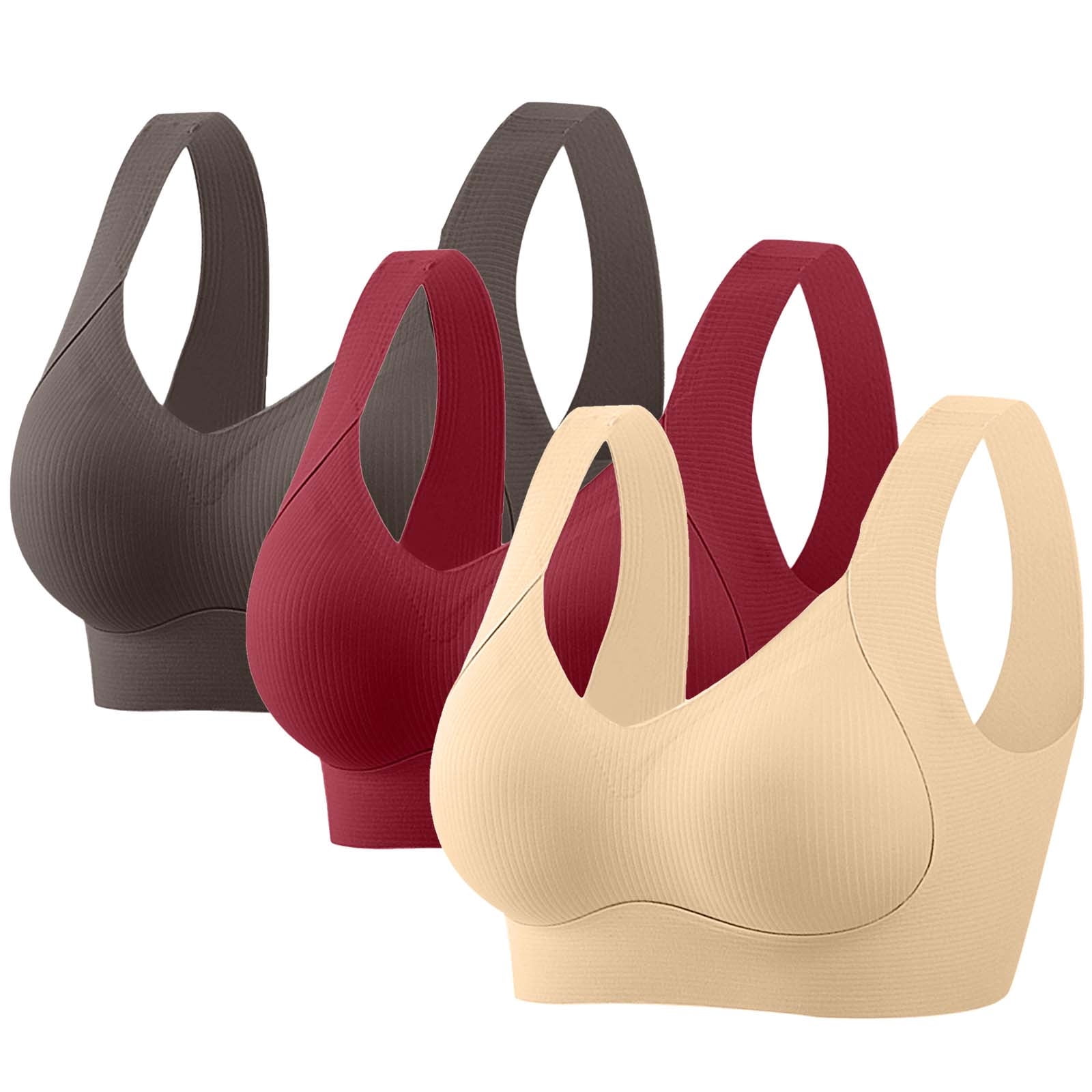 Fatuov Push Up Bras for Women Plus Size Everyday Comfort Bras for ...