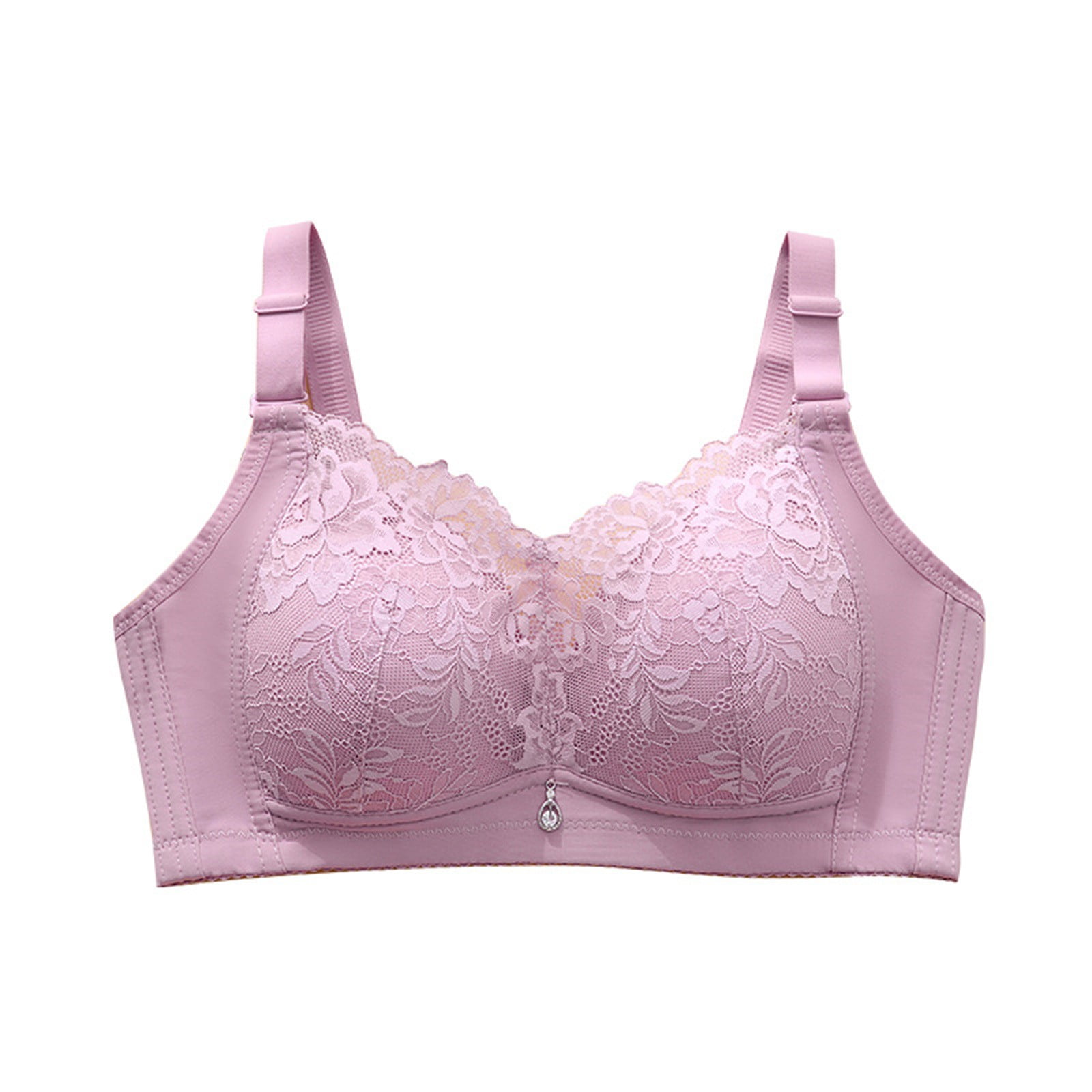 Fatuov Push Up Bras for Women Wireless Soft Lace Bras for Everyday ...