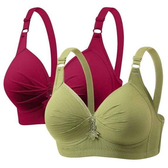 Fatuov Wirefree Bras for Women Seamless Full Coverage All Day Comfort ...