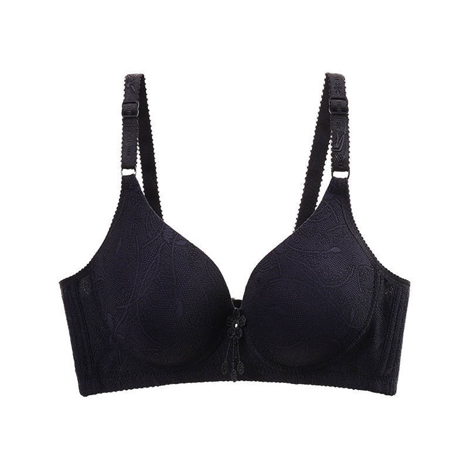 Fatuov Wirefree Bras for Women Sexy Thin Push-Up Bralettes for Daily ...
