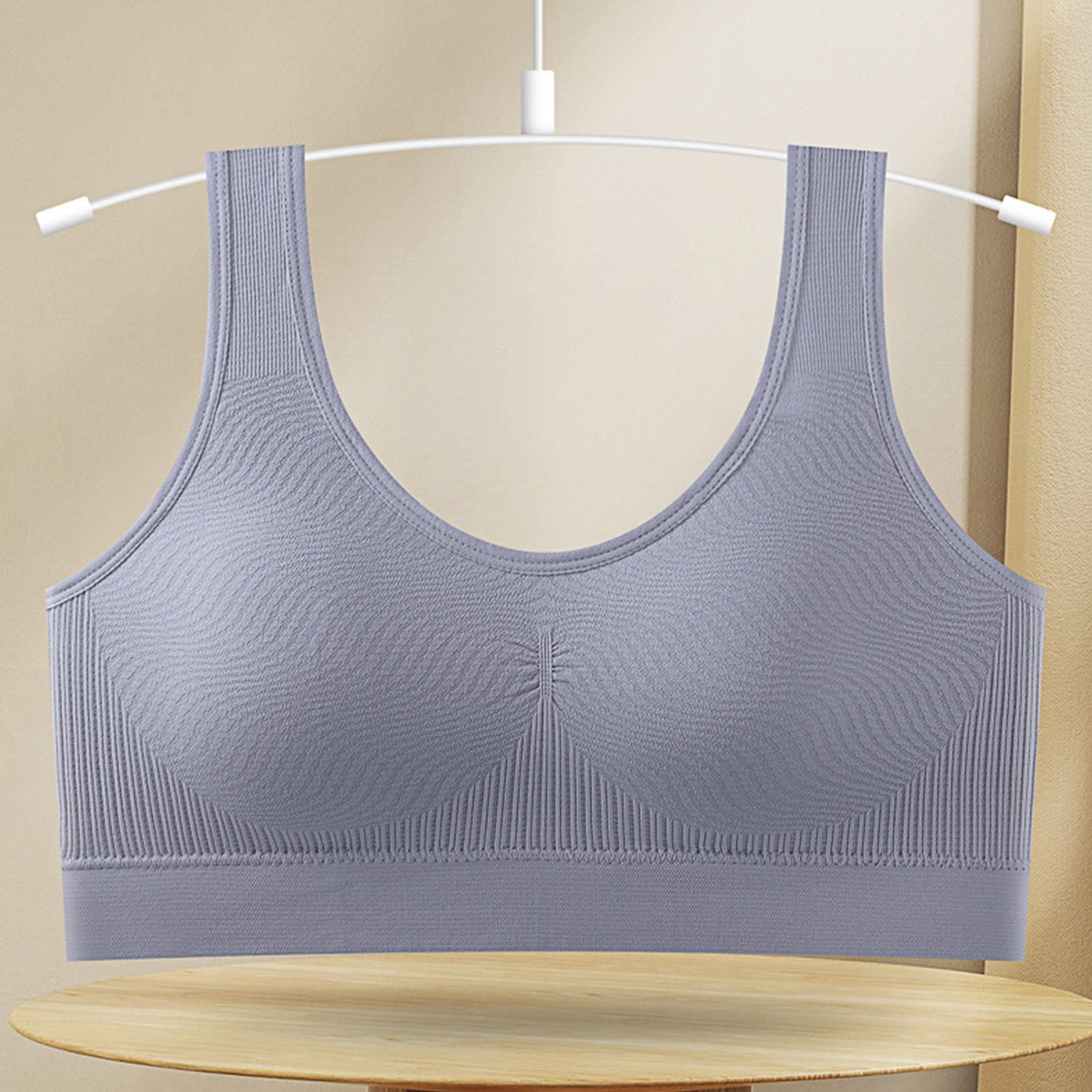 Fatuov Wireless Bras for Women Clearance Under $5 Full Coverage Push-Up ...