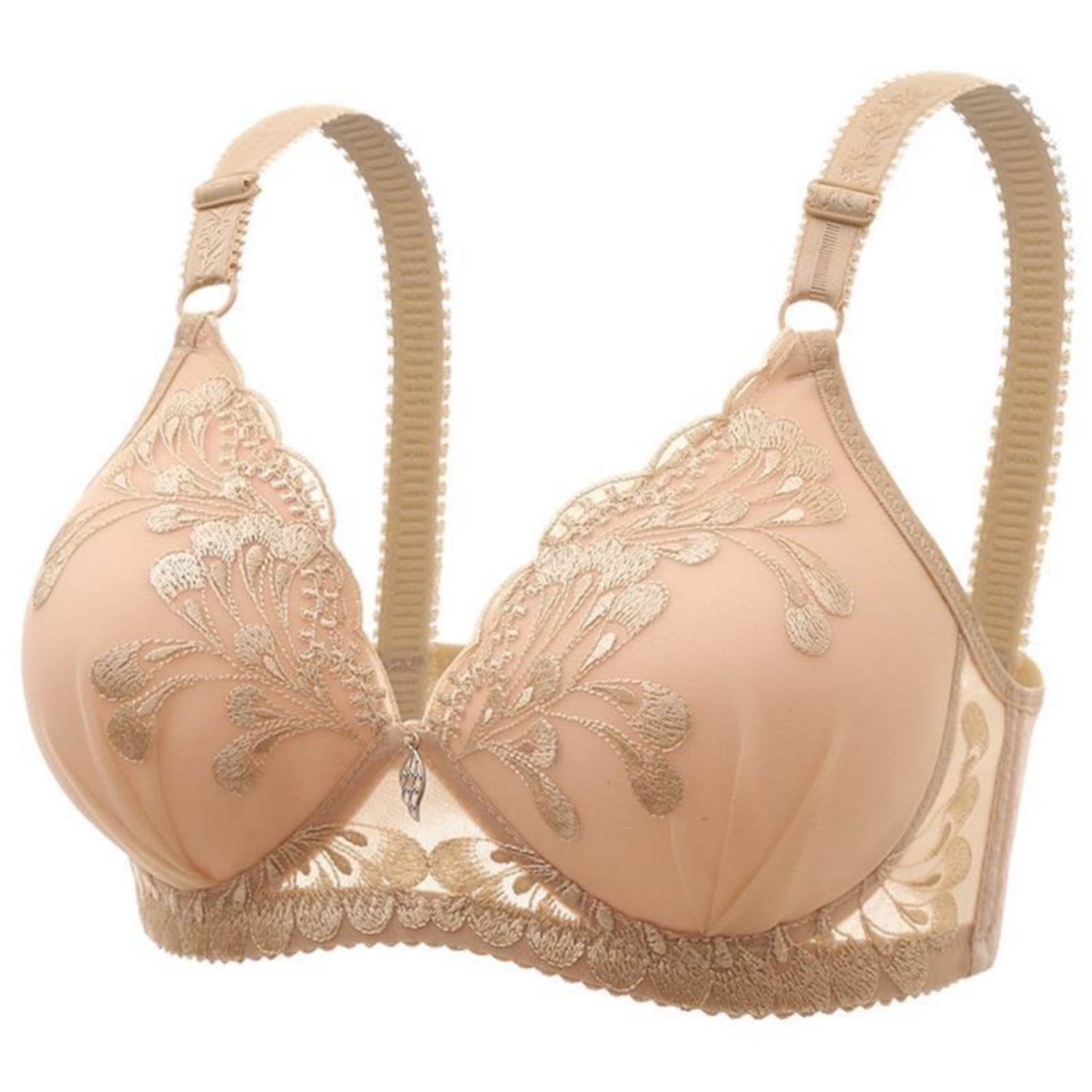 Fatuov Wireless Bras for Women Fashion Sexy Full Coverage Spaghetti ...