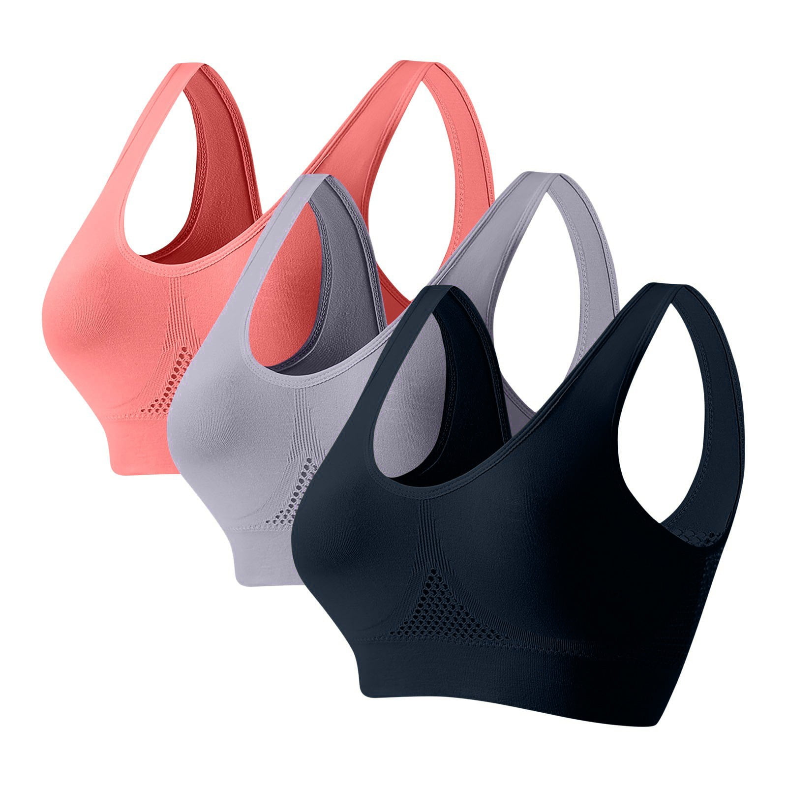 Fatuov Women's Athletic Bras Stretchy Tank Top Bra for Exercise, High ...
