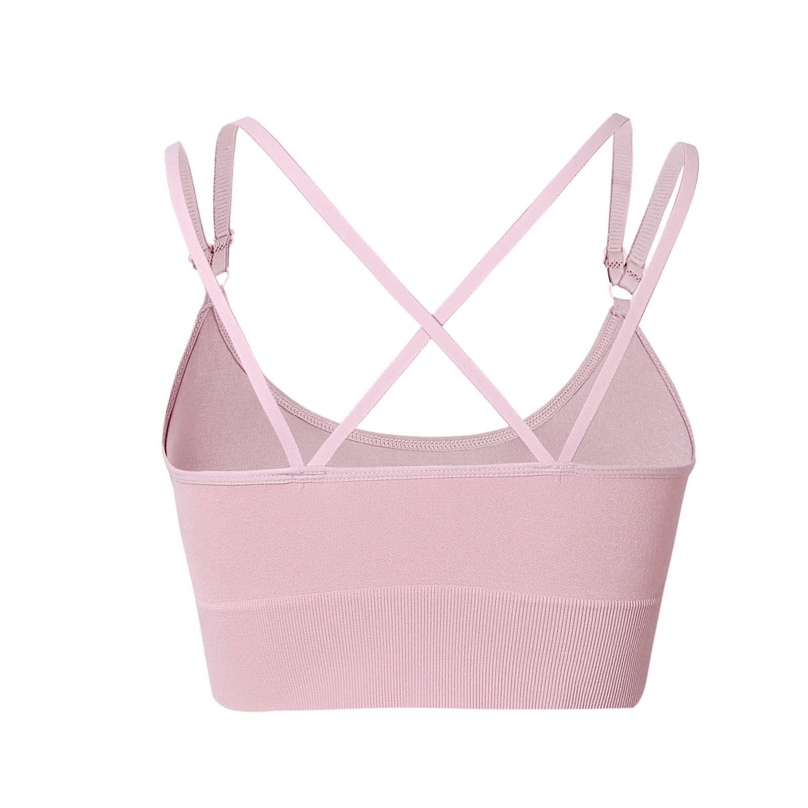 Fatuov Women's Exercise Bra with Removable Padded Full Coverage Criss ...