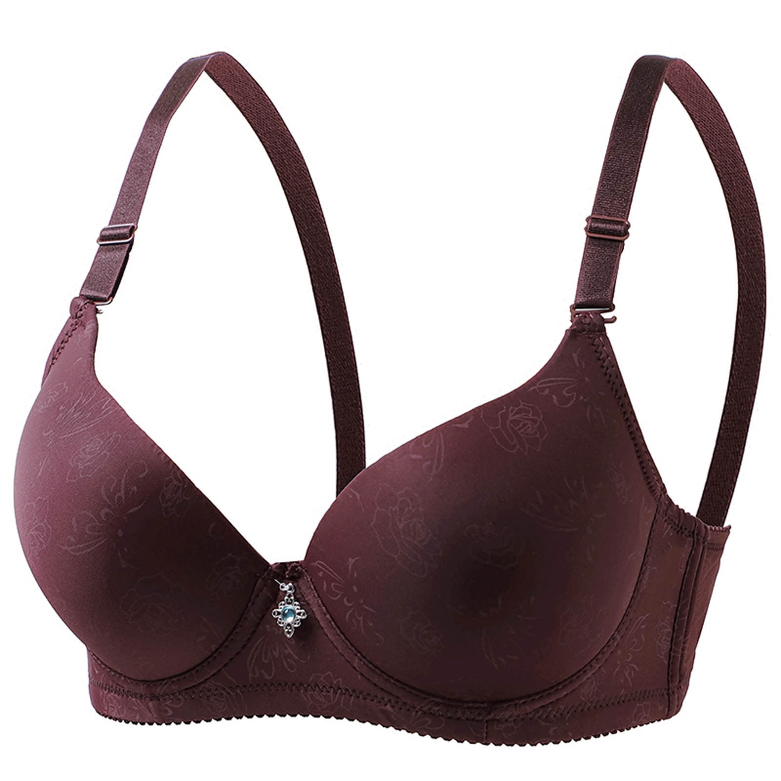 Fatuov Women's Full Coverage Underwire Bra Soft Daily Bra for Gift ...