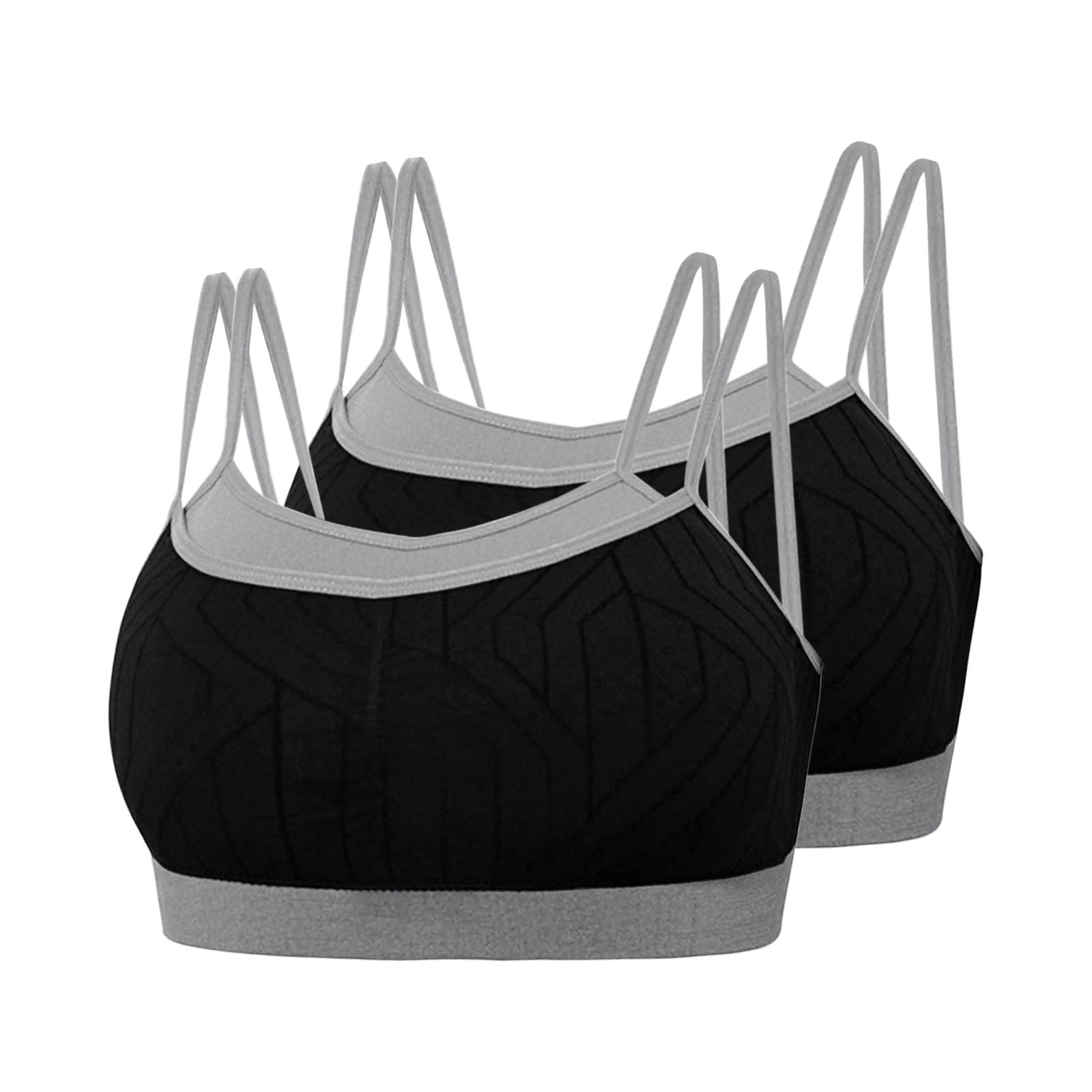 Fatuov Women's Plus Size Exercise Bras Wireless Soft Tank Top Bra for ...