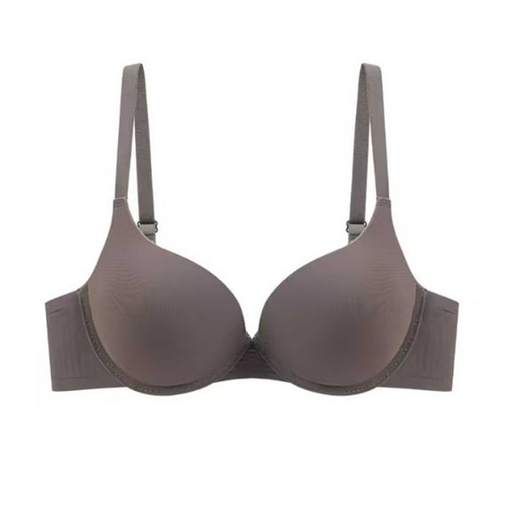 Fatuov Women's Push Up Wire Bra Full Coverage Solid Color Comfort Bra ...