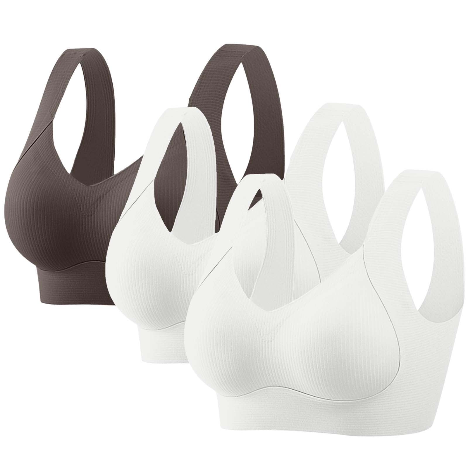 Fatuov Women's Wireless Bras Seamless Soft Everyday Bras for Work Full ...