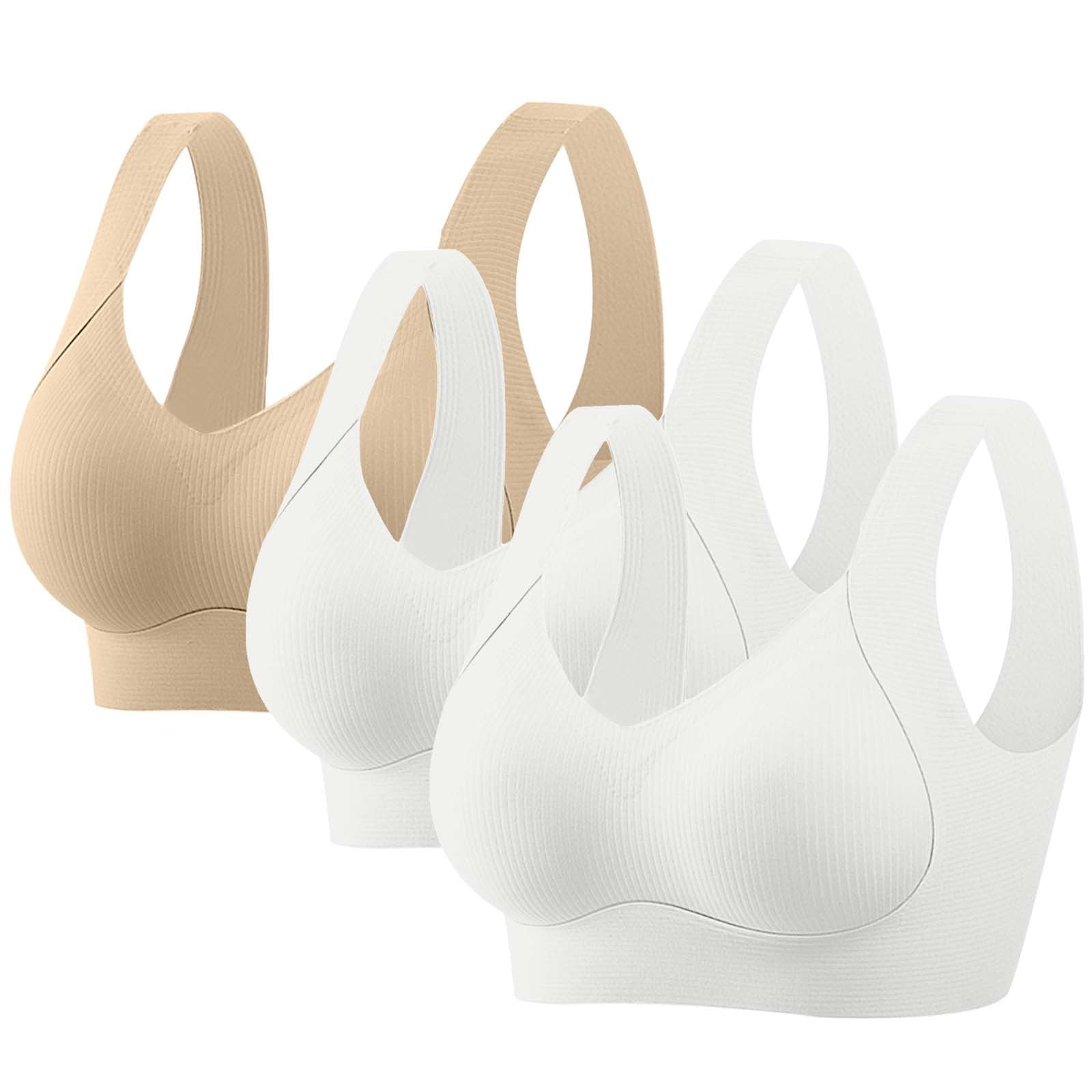 Fatuov Women's Wireless Bras Seamless Soft Everyday Bras for Work Full ...