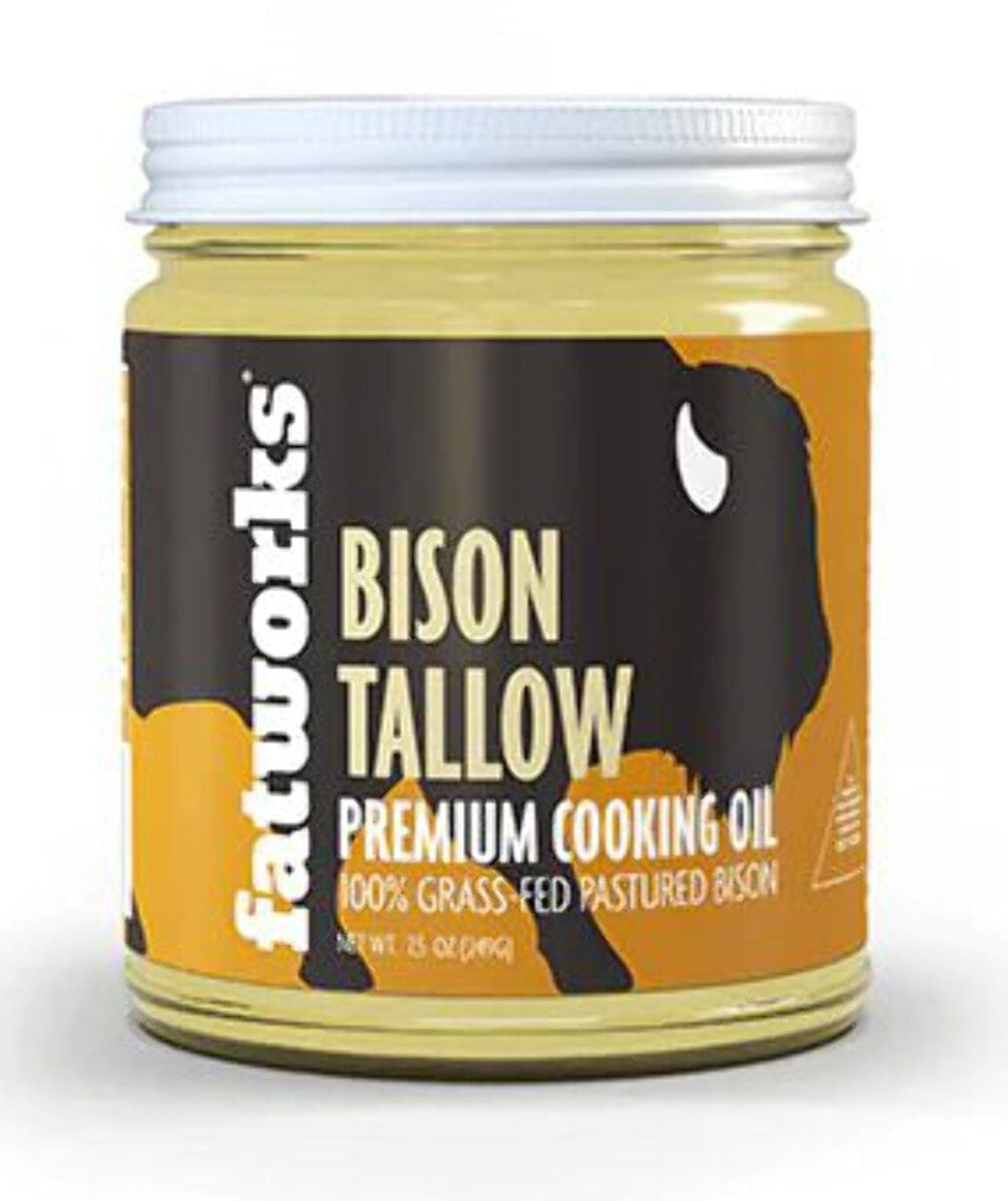 Fatworks Grass Fed Bison Tallow (7.5oz jar) - Walmart.com