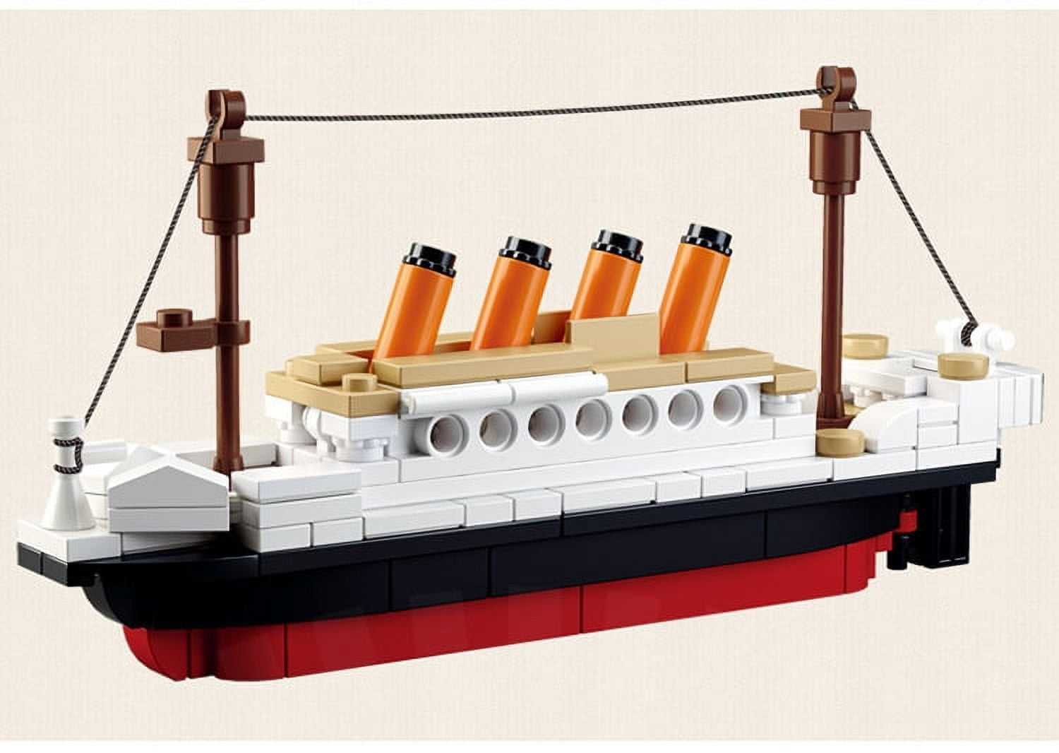 Faty-T 194 PCS Titanic ShipBoat Building Blocks for 3D Model ...
