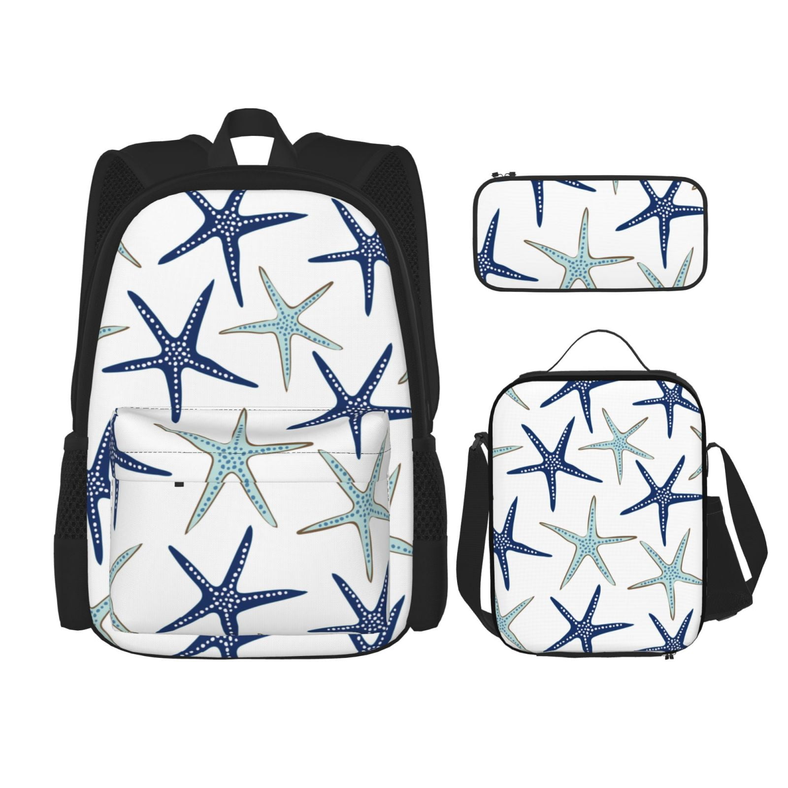 Faty-T Abstract Starfish Print Lightweight Water Resistant Backpacks for Adult Work Backpack ...