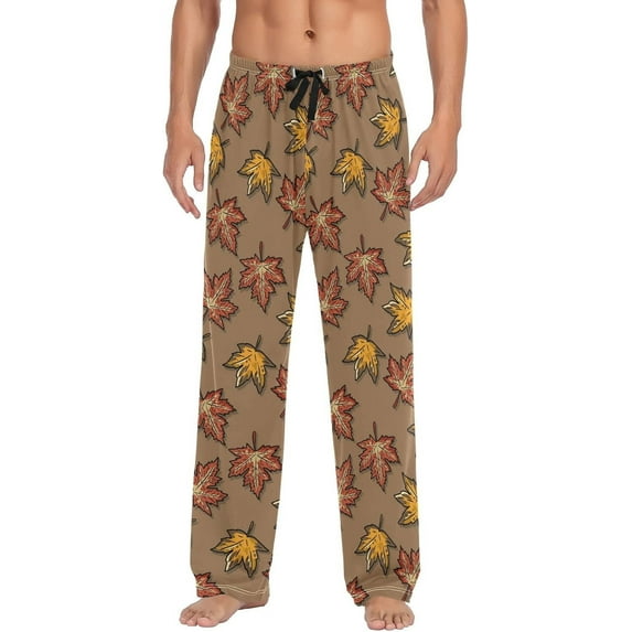 Faty-T Autumn Fall Tree Happy Thanksgiving Pajama Pants Mens Lounge ...