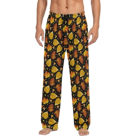 Faty-T Autumn Fall Tree Happy Thanksgiving Pajama Pants Mens Lounge ...