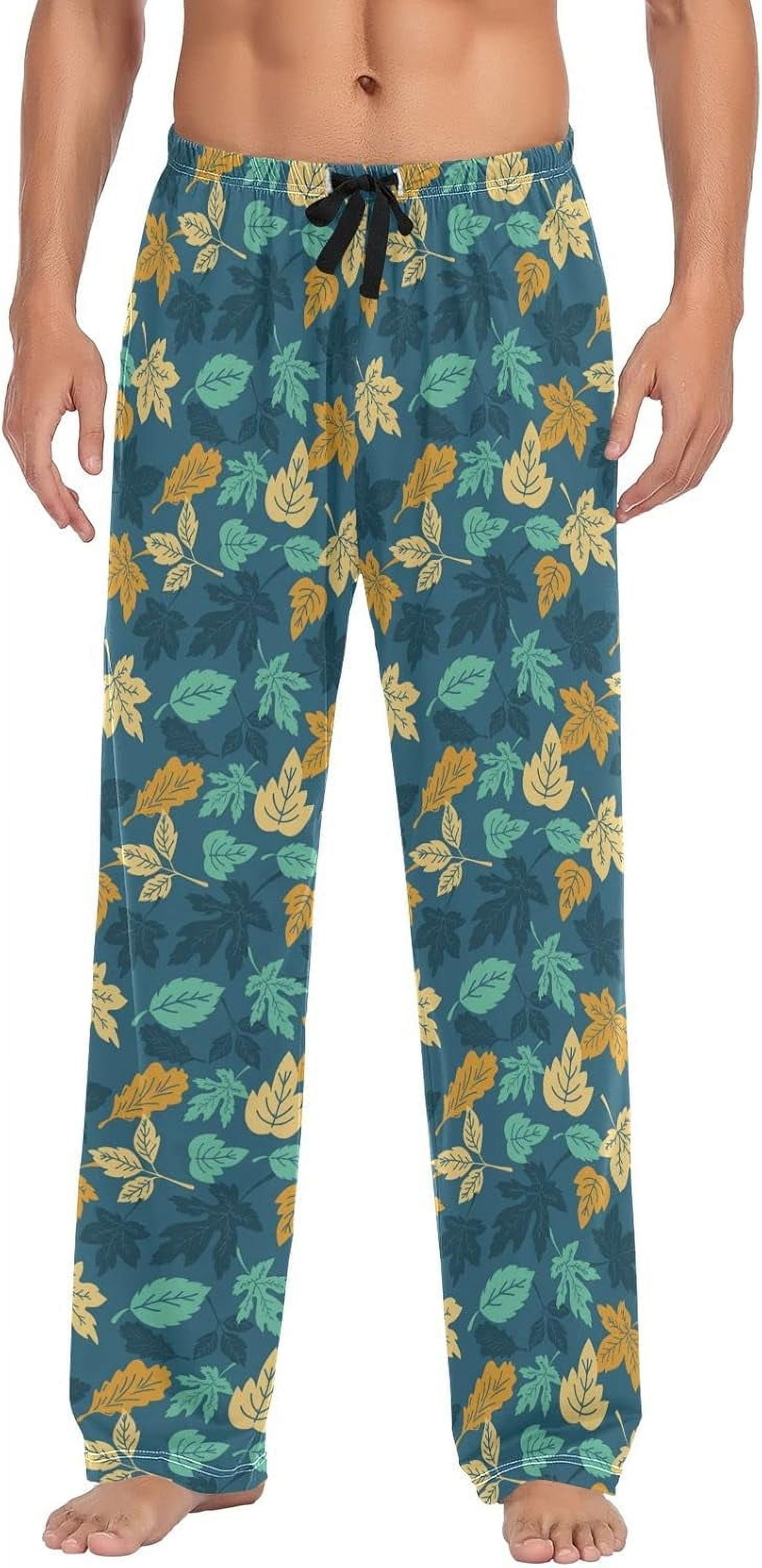 Faty-T Autumn Fall Tree Happy Thanksgiving Pajama Pants Mens Lounge ...