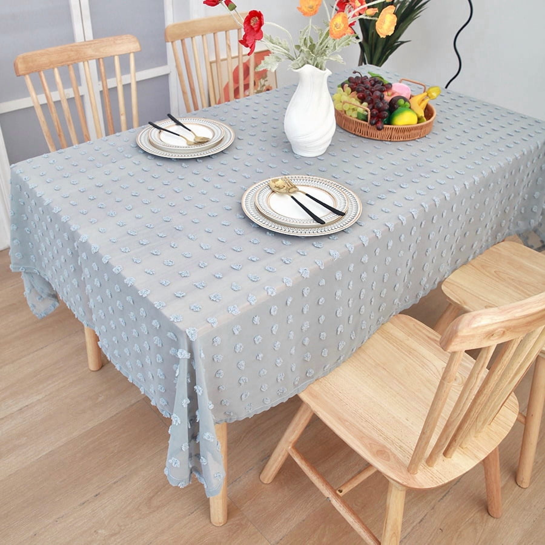Faty-T Black Lace Tablecloth Rectangular 60x120 Rectangle Scalloped for ...