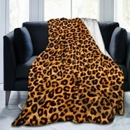 "Merrylife Plush Animal Cheetah Print Throw Blanket for Home, Couch ...