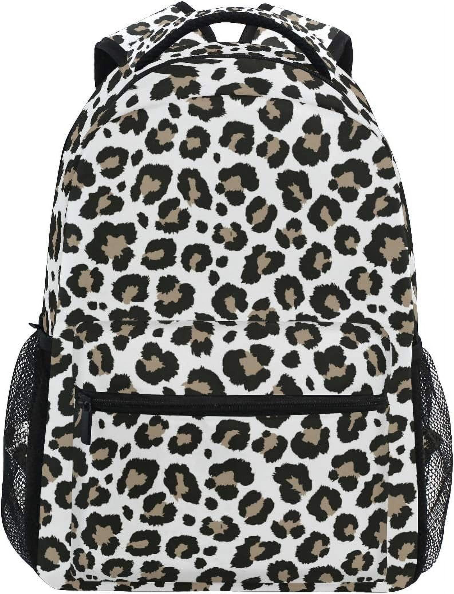 Faty-T Cheetah Leopard Print Animal Skin Large Backpack for Kids Boys ...