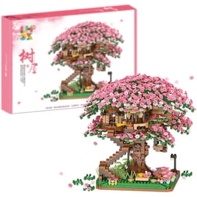 Yushinv Cherry Blossom Tree Building Set with Music, 3320 Pcs Japanese ...