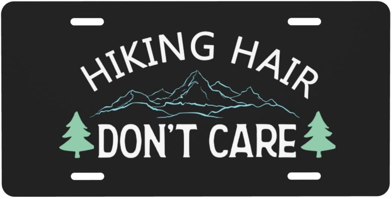 Faty-T Hiking Front License Plate,License Plate Funny Car Decoration ...