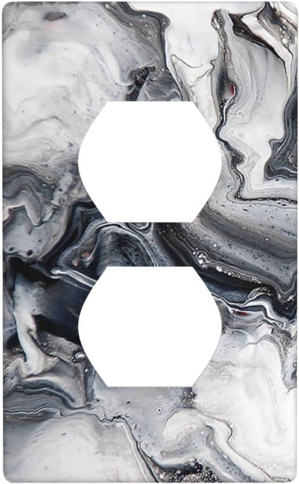 Faty-T Marble Render Print 1 Gang Duplex Electrical Receptacle Outlet ...