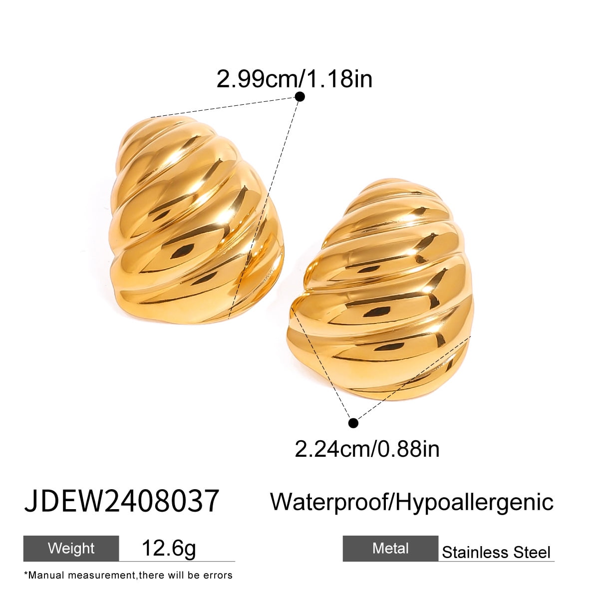 Faty-T Small Gold Huggie Hoop Earrings Set for Women Men Hypoallergenic ...