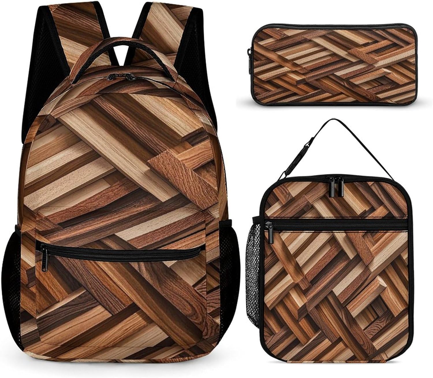 Faty-T Spider Web 3 Piece Set Backpacks Laptop Backpack Insulated Lunch ...