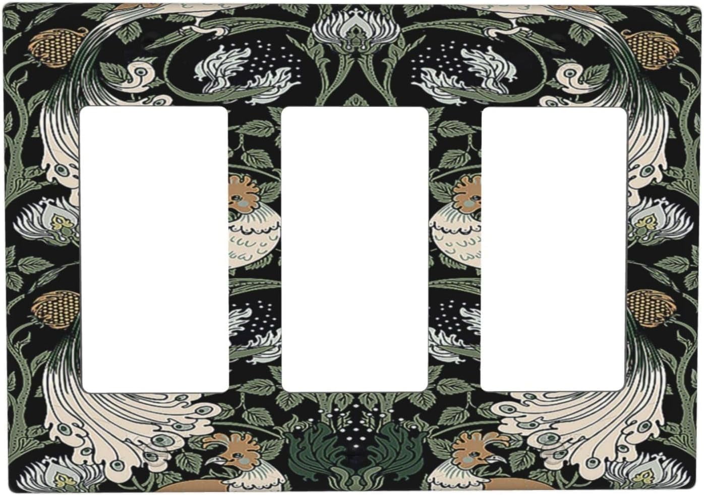 Faty-T William Morris Vintage Floral Plants And Birds Pattern Triple ...