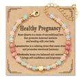 Faty-T nspirational Bracelet for Women, Natural Stone Heart Pendant ...
