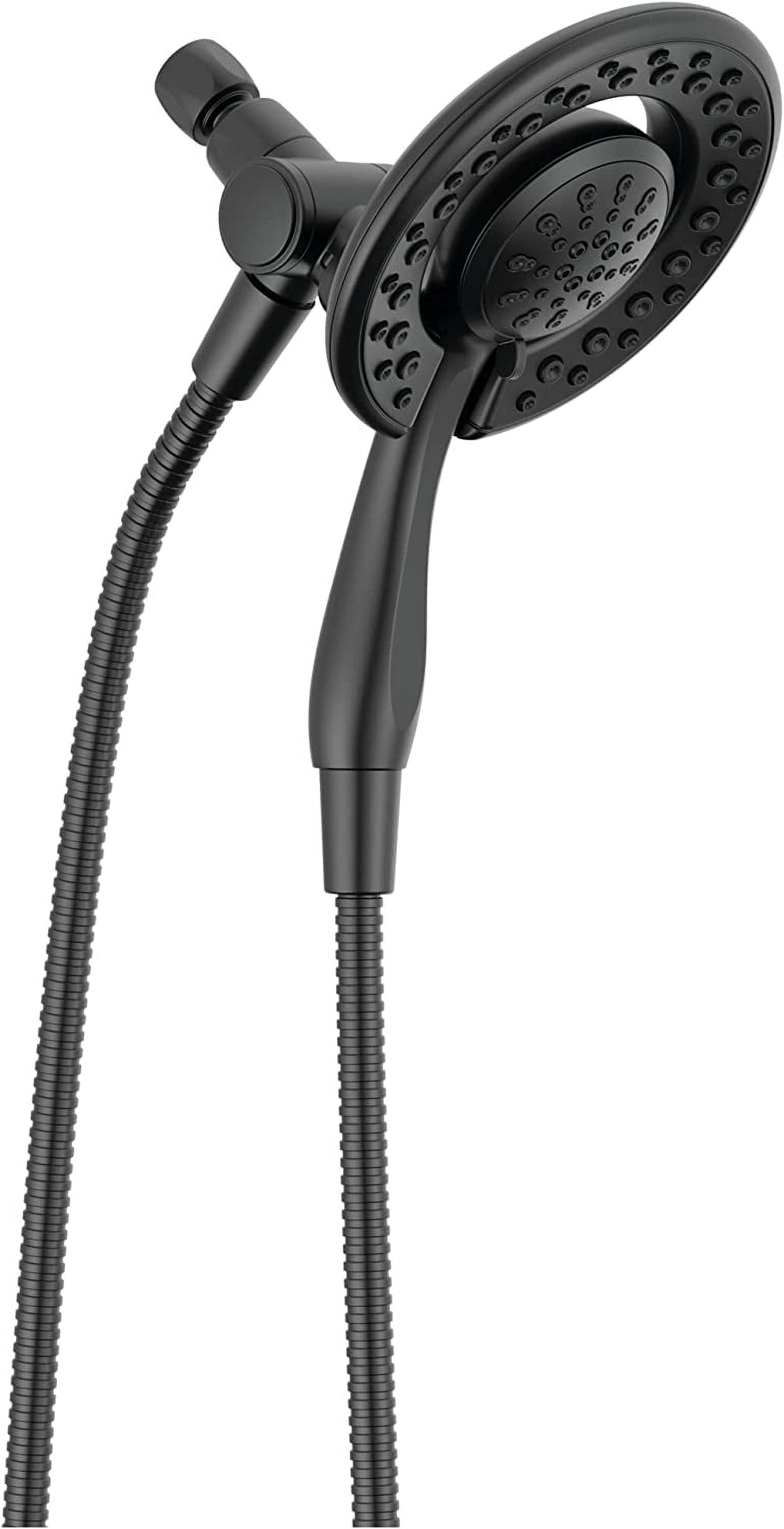 Faucet 4-Spray In2ition 2-in-1 Black Shower Head with Handheld, Touch ...