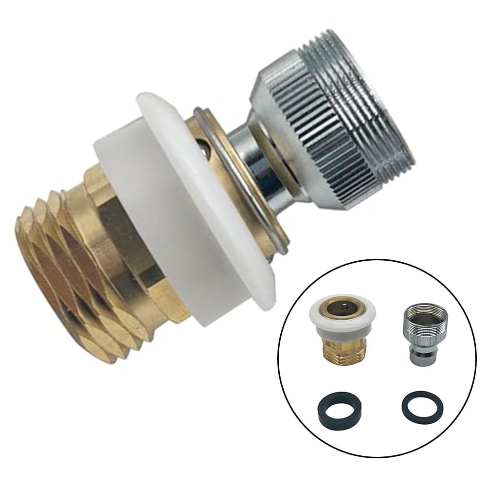 Faucet Adapter Fits Male 15/16-27 Or Female 55/64-27 X Male 3/4 Garden ...