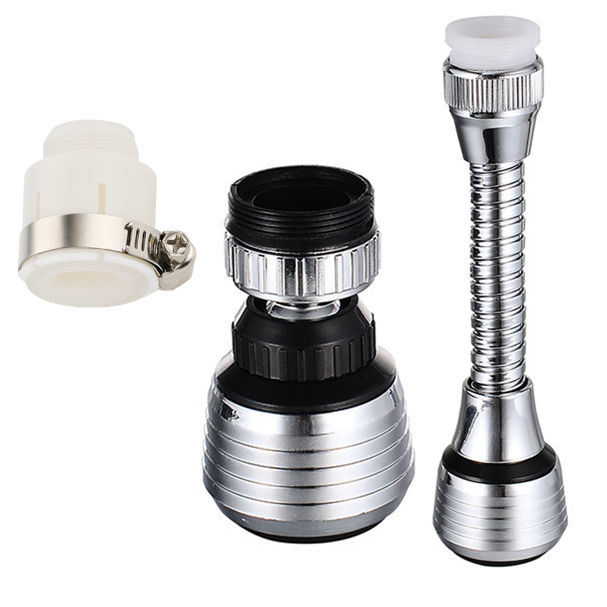 Faucet Aerator,360 Rotate Swivel Water Saving Tap Aerator Diffuser ...