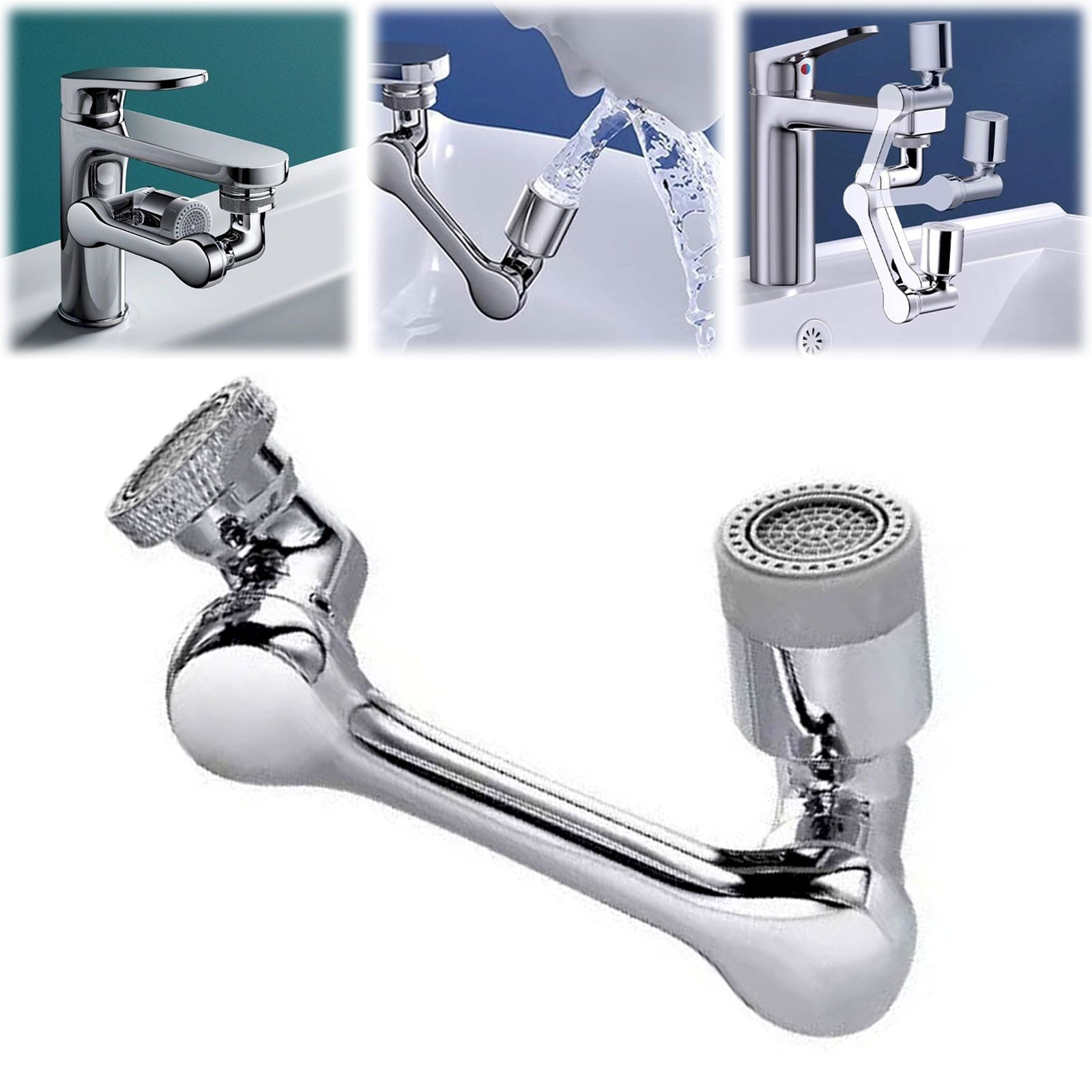 Faucet Attachment Rotating 1440° Robotic Arm Faucet Model 2 Sprayer ...