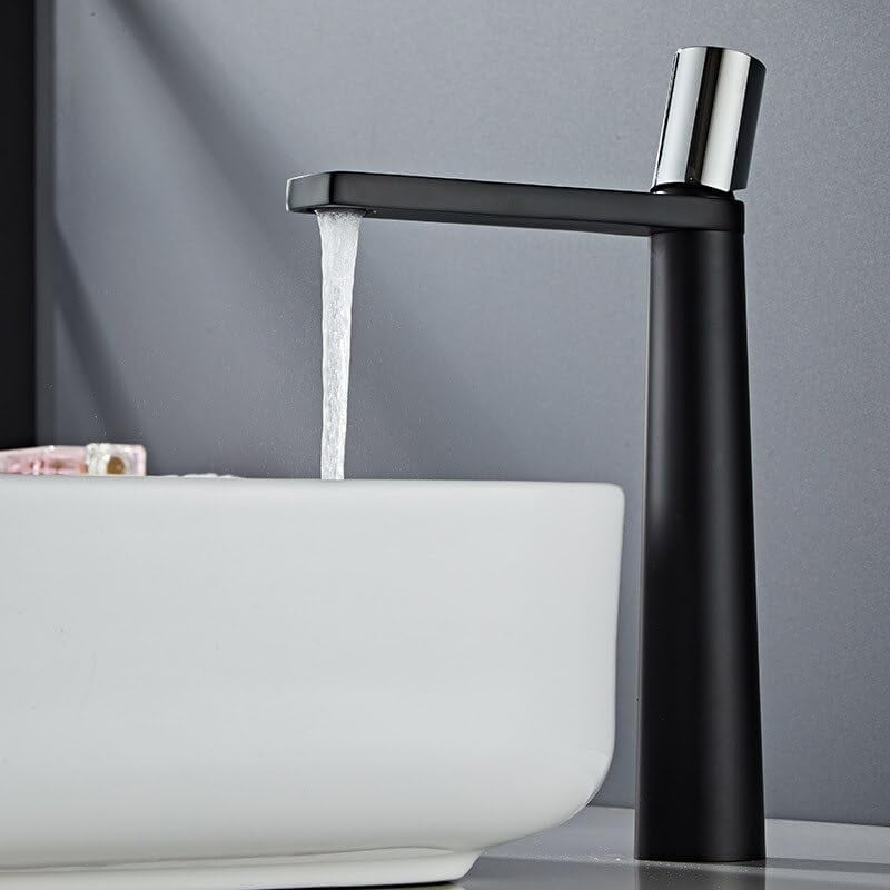 Faucet Bathroom Single Handle Water Tap Ceramic Plate Spool Vanity ...